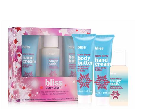 Celebrate the holidays with bliss Berry Bright gift set.