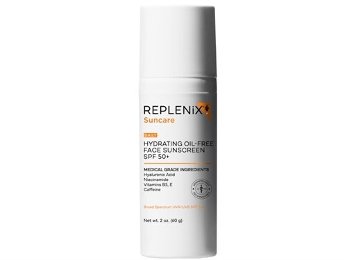 Replenix Sheer Sunscreen SPF 50, a Replenix sunscreen spray.