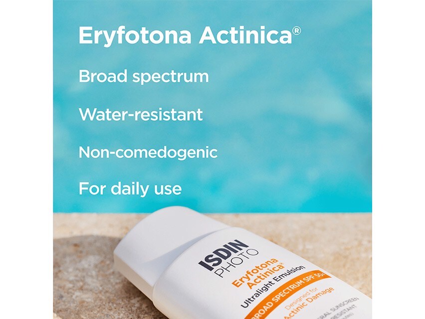 ISDIN Photo Eryfotona Actinica Ultralight Emulsion Broad Spectrum SPF ...