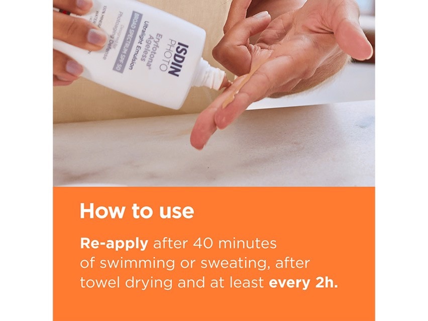 ISDIN Eryfotona Ageless Ultralight Tinted Mineral Sunscreen SPF 50 ...