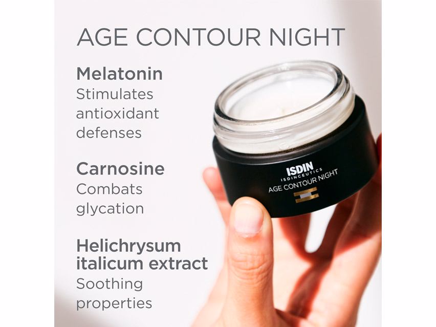 ISDIN Isdinceutics Age Contour Night Face Moisturizer with Melatonin ...