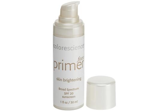Use this Colorescience face primer with SPF 20 to balance skin.